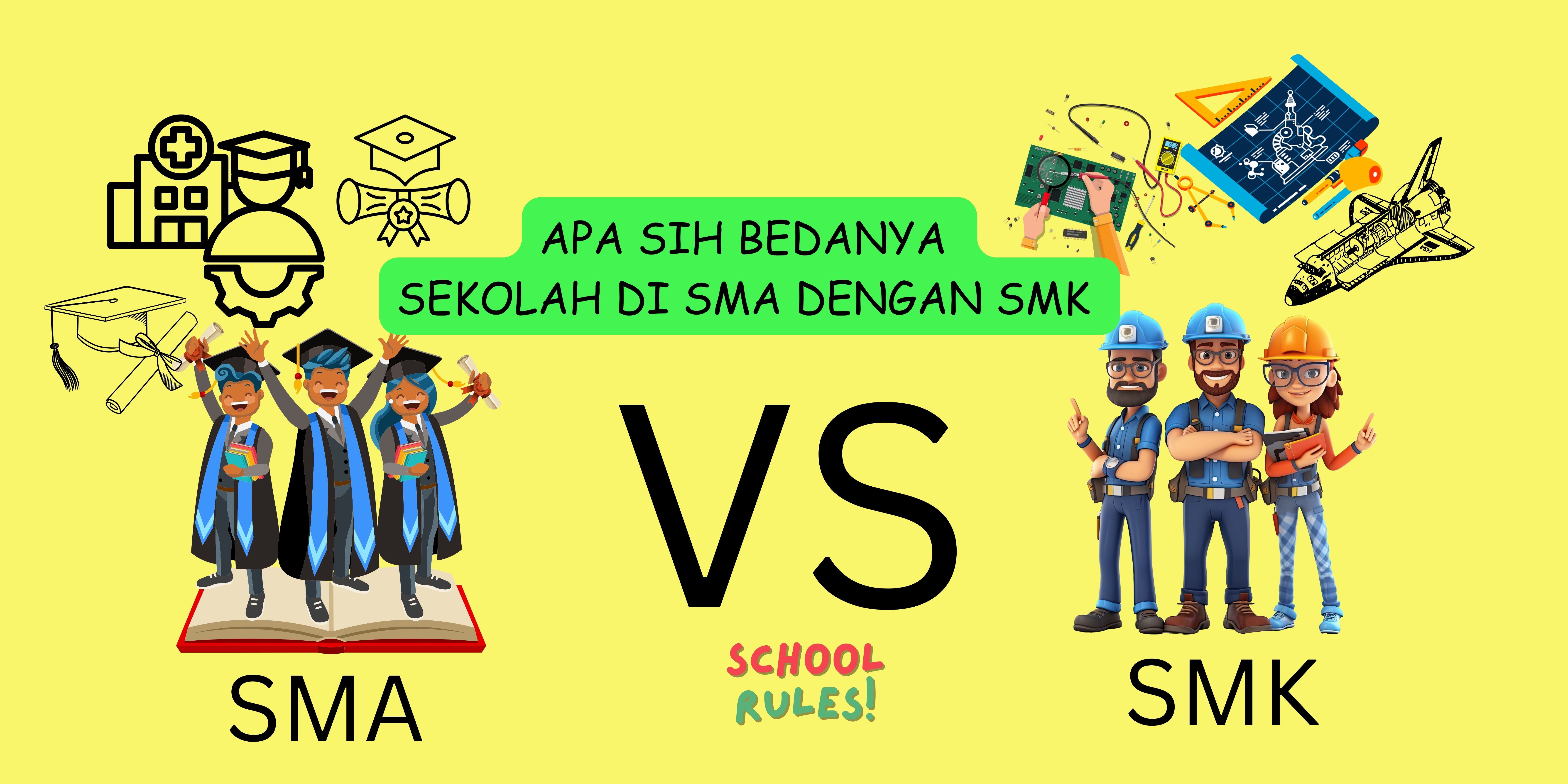 APA SIH BEDANYA SEKOLAH DI SMA DENGAN SMK..? – SMK Negeri Klakah